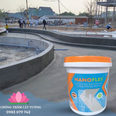 Nano Flex chống thấm 2 thành phần gốc xi măng siêu đàn hồi