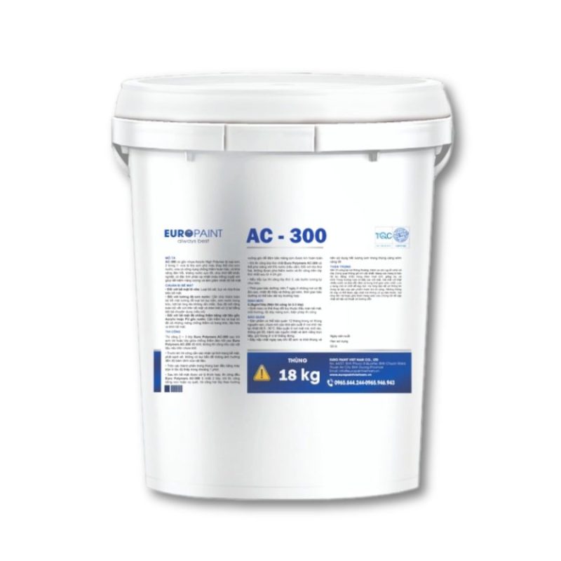 Euro Polymers AC-300 - Sơn Chống Nóng Tường Ngoài Nhà